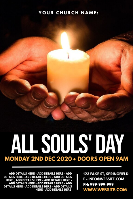 All Souls' Day Poster Template | PosterMyWall