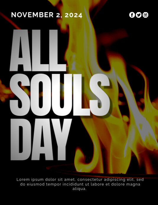 Copy of ALL SOULS DAY | PosterMyWall