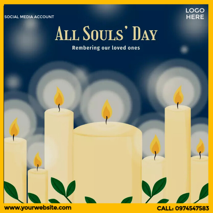 All Souls Day Template | PosterMyWall