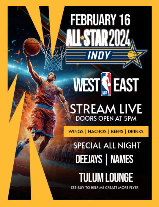 ALL STAR 2024 FLYER Template | PosterMyWall