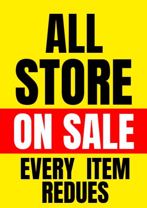 All Store On Sale Template | PosterMyWall
