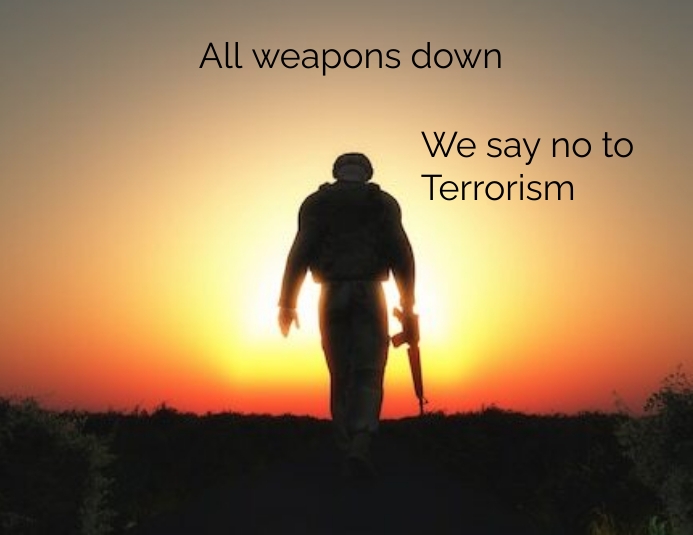 Copy of All Weapons down!! | PosterMyWall