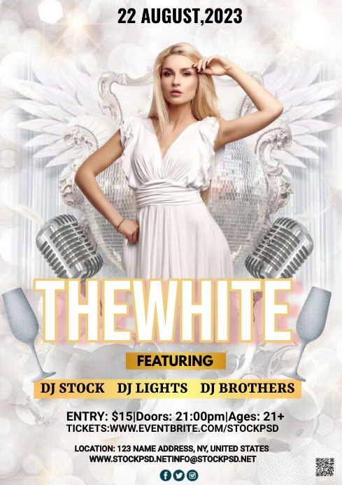 All white party Template | PosterMyWall
