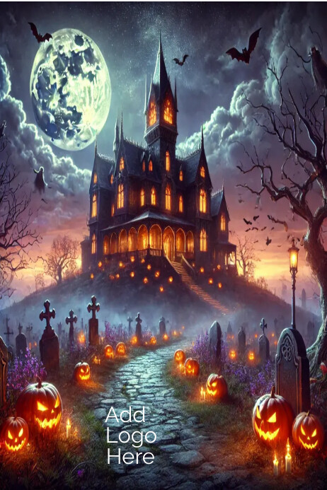 Copy of Alloween creepy home | PosterMyWall