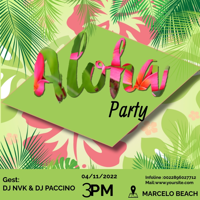 Aloha Flyers Template (5) | PosterMyWall