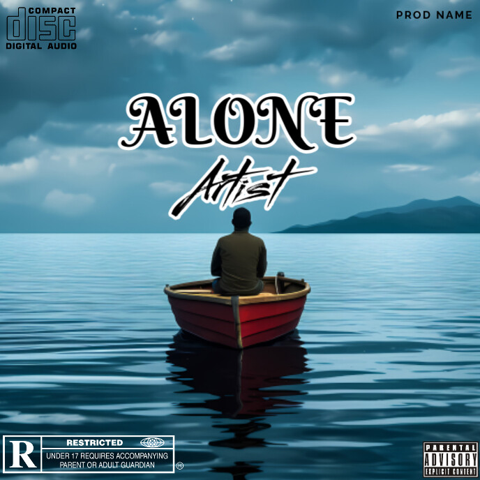 ALONE ALBUM COVER Template | PosterMyWall