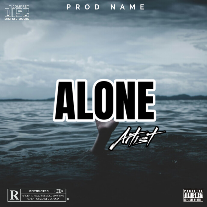 Plantilla de ALONE ALBUM COVER | PosterMyWall