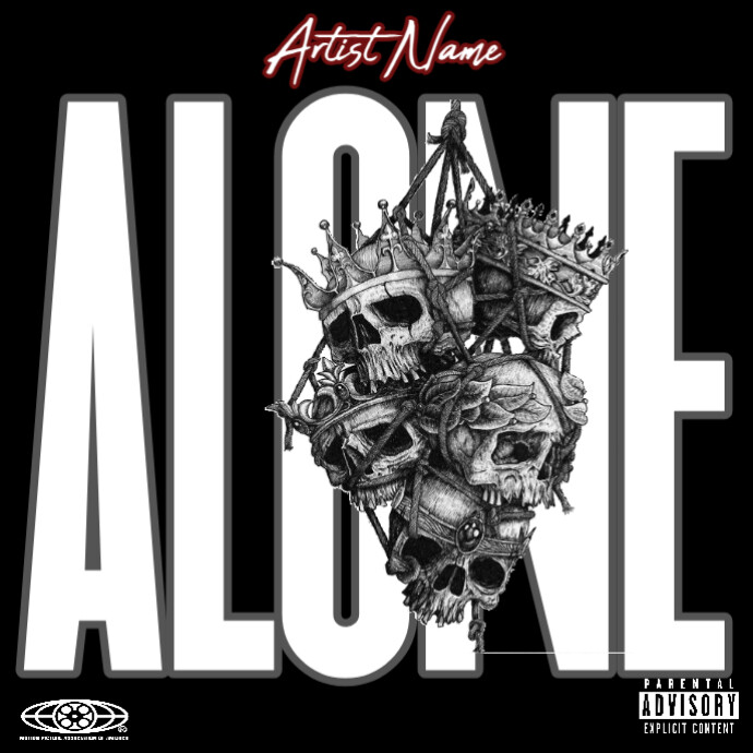 Alone album cover Template | PosterMyWall