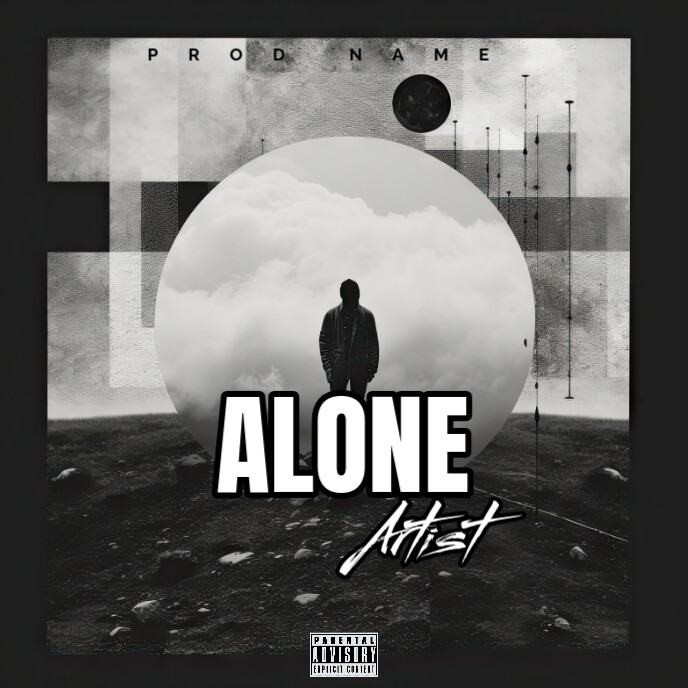 ALONE ALBUM COVER Template | PosterMyWall