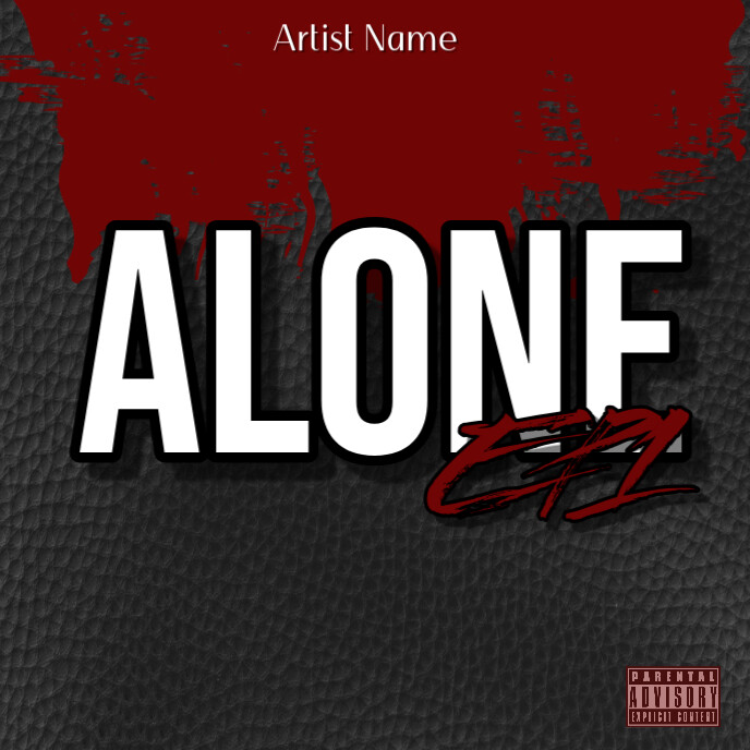 Copy of Alone artwork music mixtape cover Album cover | PosterMyWall