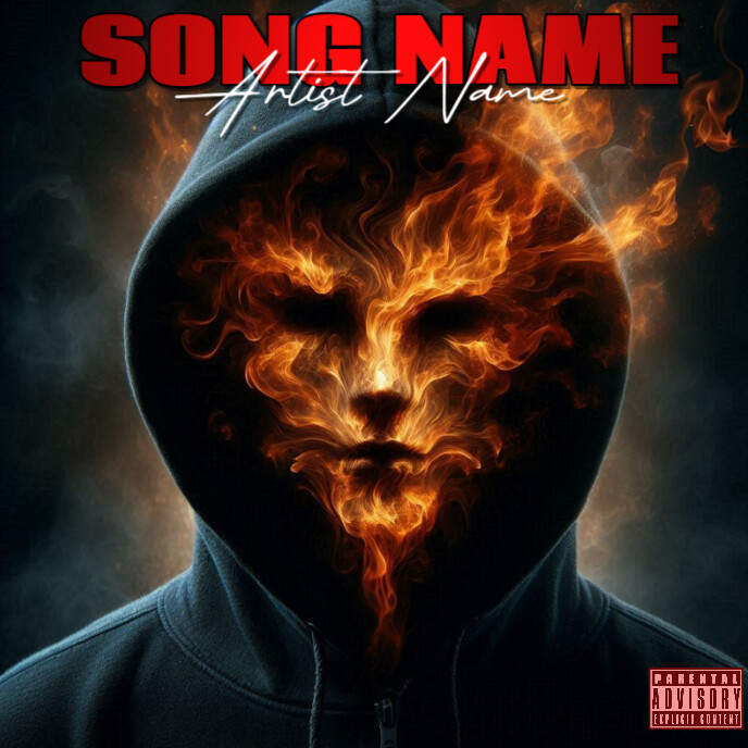 Copy of Alone fire man mixtape cover | PosterMyWall
