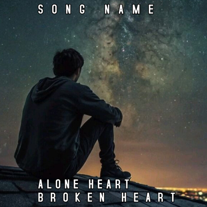 alone heart Template | PosterMyWall