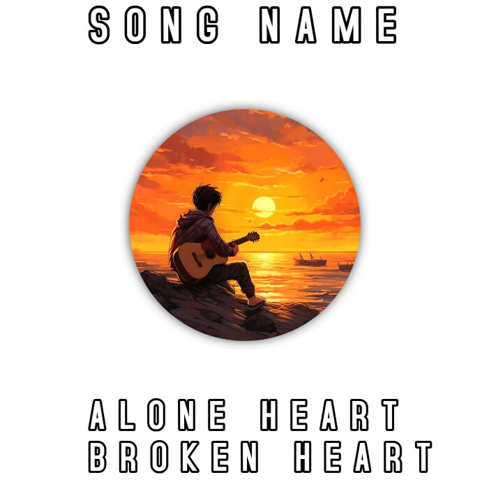 Alone Heart Template | PosterMyWall
