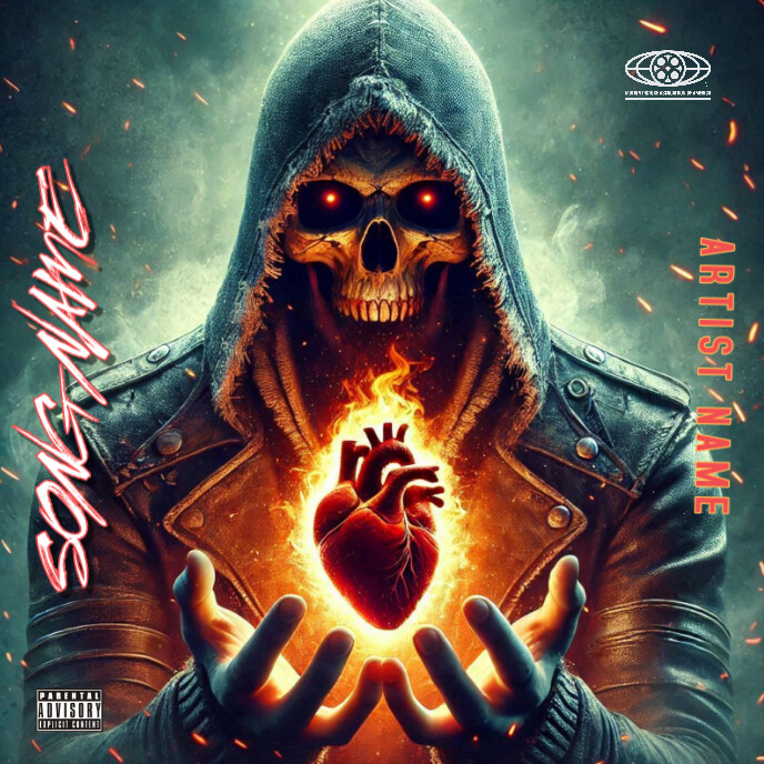 Alone man fire mixtape album cover Template | PosterMyWall