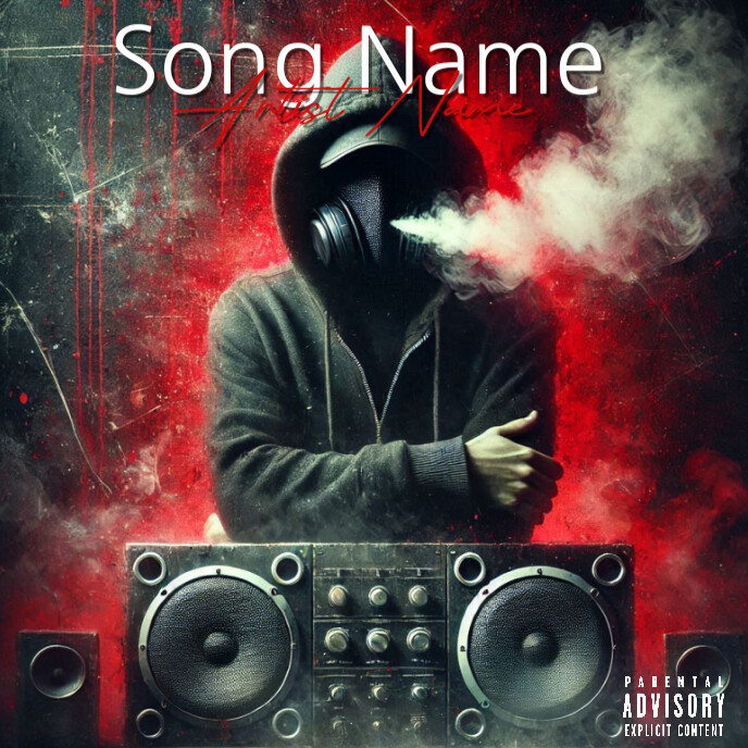 Alone man speaker mixtape cover Template | PosterMyWall