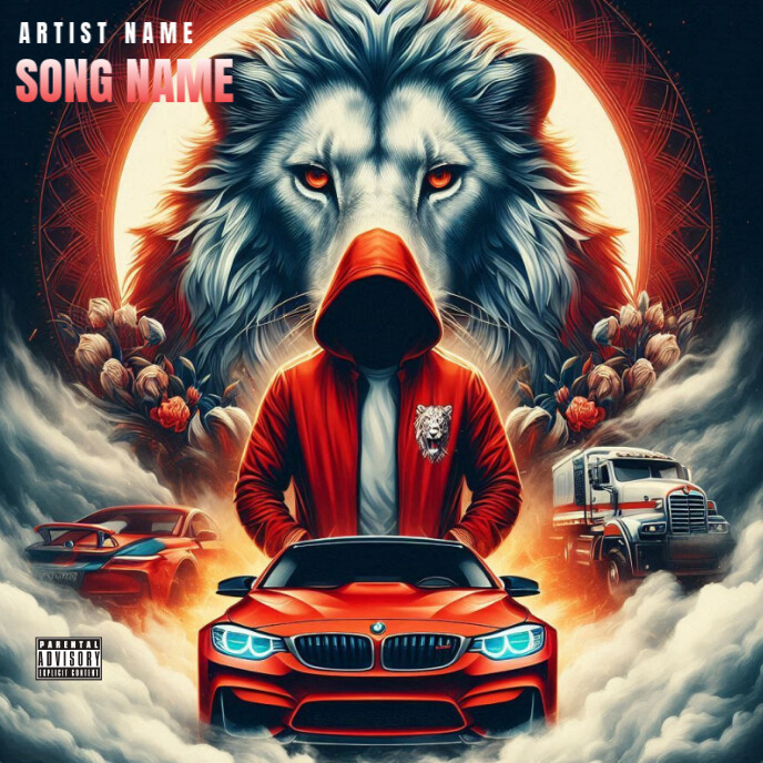 Alone man with car mixtape album cover Templat | PosterMyWall
