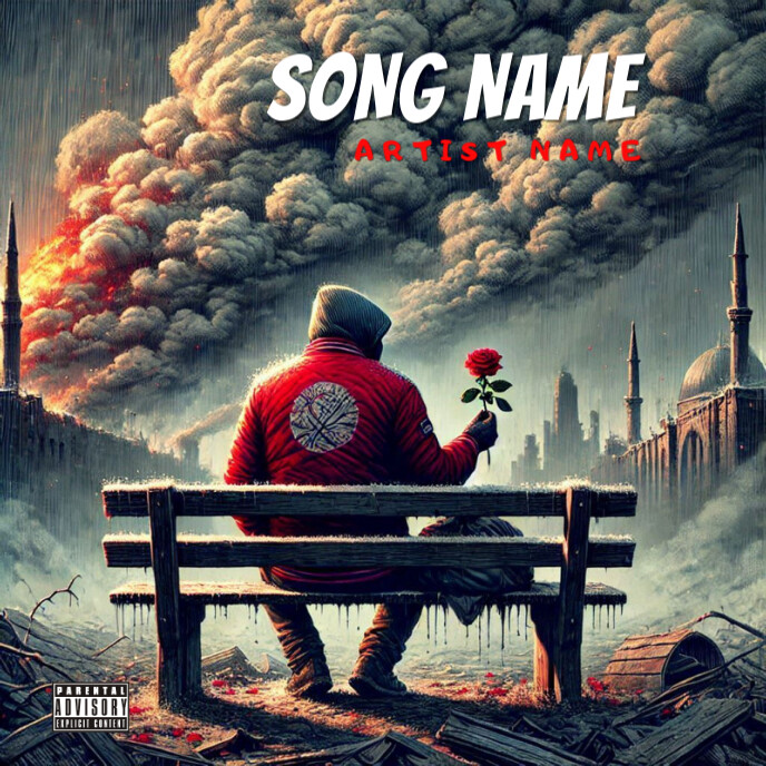 Alone man with flower mixtape album cover Template | PosterMyWall