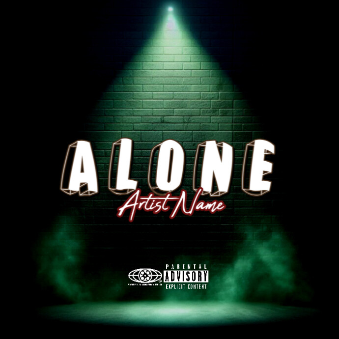Alone mixtape Album cover Template | PosterMyWall
