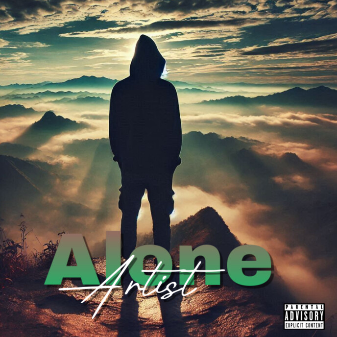 Alone mixtape cover Template | PosterMyWall