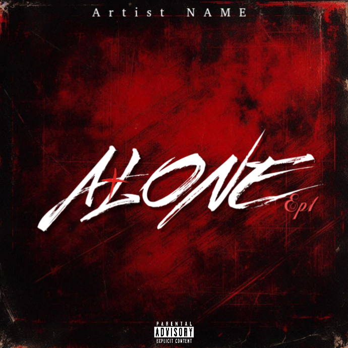 ALONE MIXTAPE COVER Template | PosterMyWall