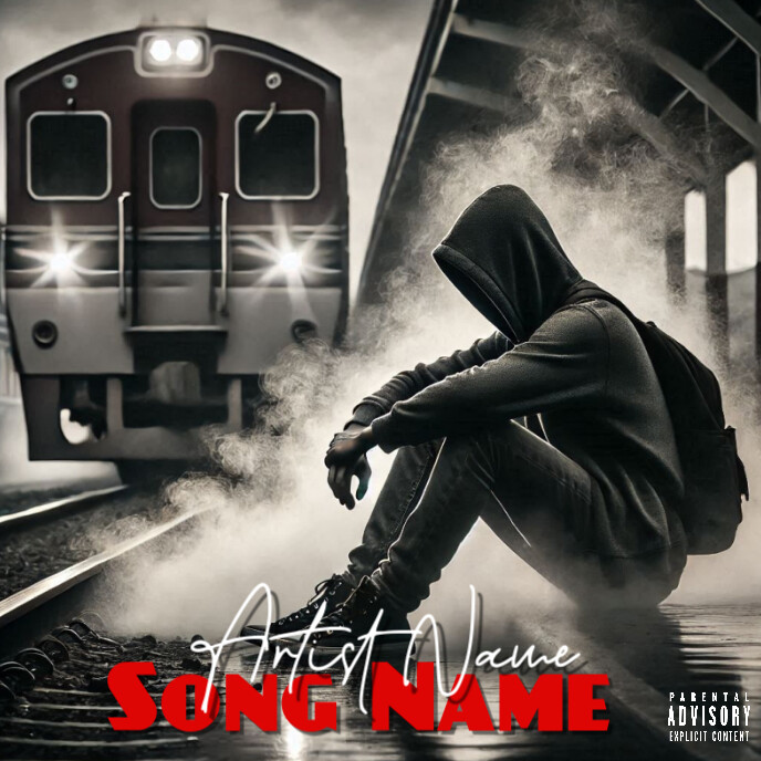 Alone sad Man mixtape cover Template | PosterMyWall