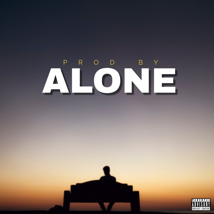 Alone song album cover Template | PosterMyWall