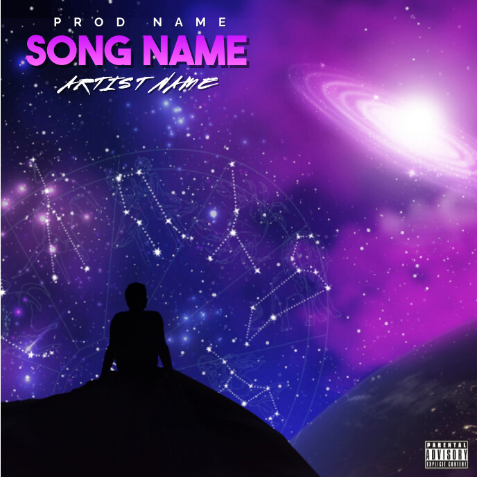 Plantilla de Alone song album cover | PosterMyWall