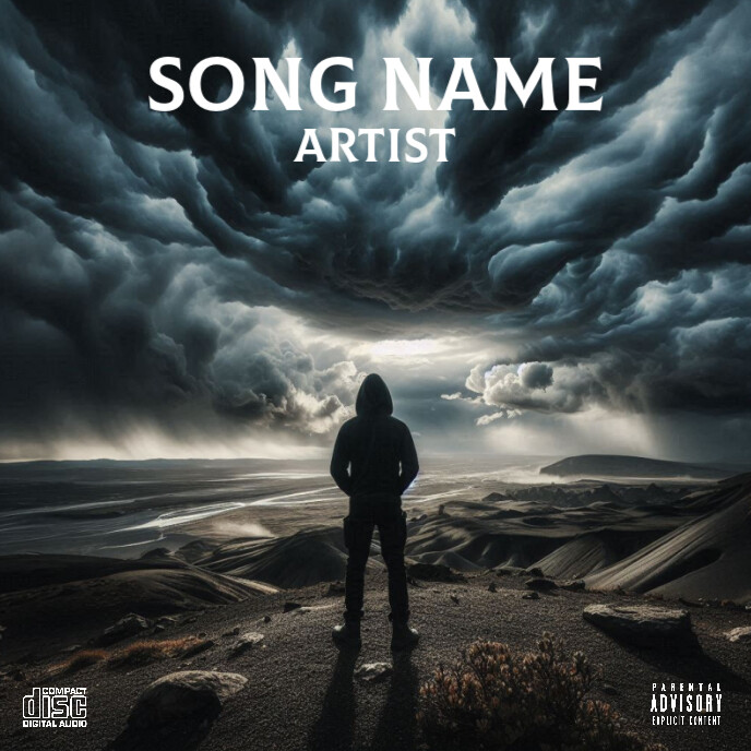 Alone song album cover Templat | PosterMyWall