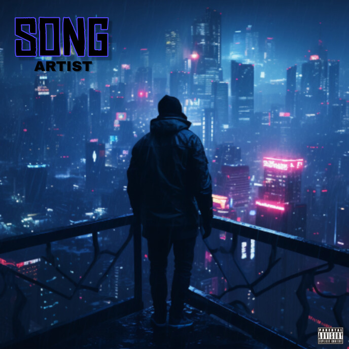 Alone song album cover Templat | PosterMyWall