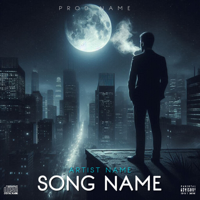 Plantilla de Alone song album cover | PosterMyWall