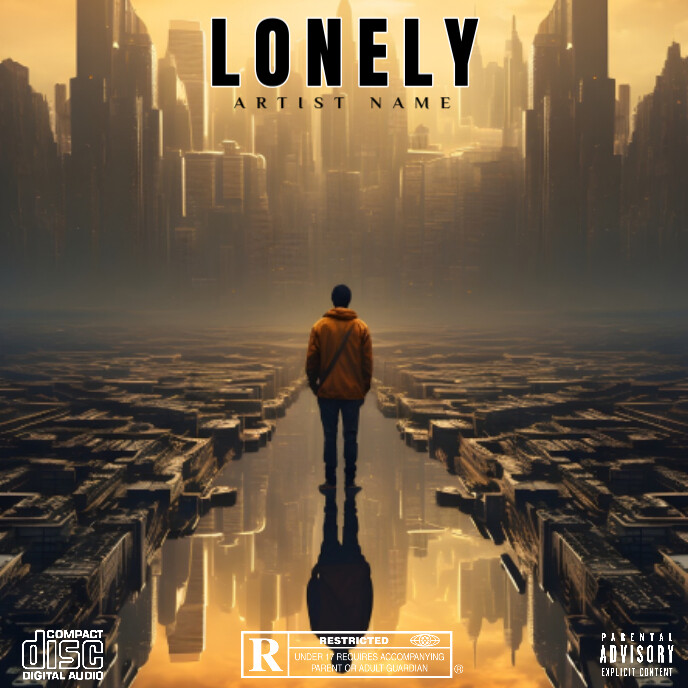 Alone song album cover Template | PosterMyWall