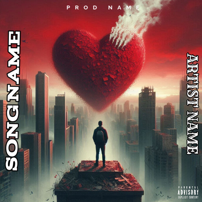 Alone song album cover Template | PosterMyWall