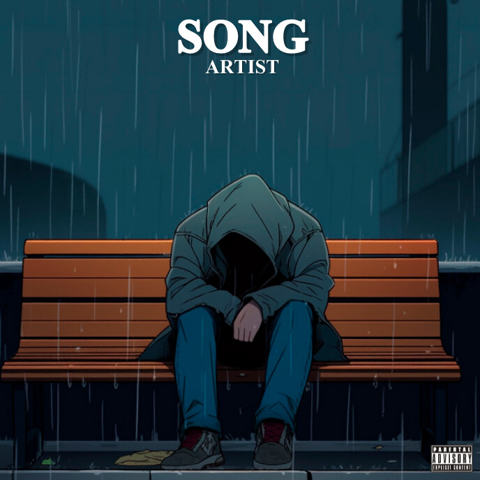 Alone song album cover Template | PosterMyWall