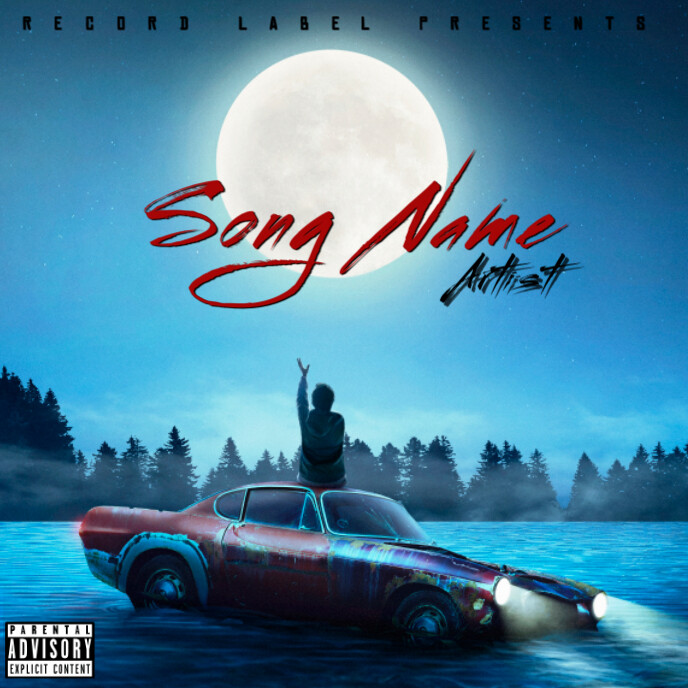 Modèle Alone Song Album Cover | PosterMyWall