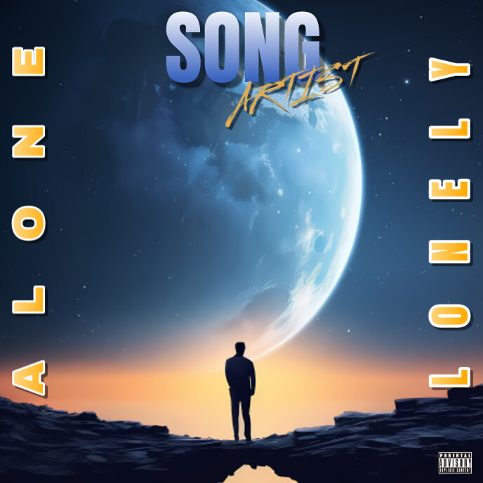 Modèle Alone song album cover | PosterMyWall