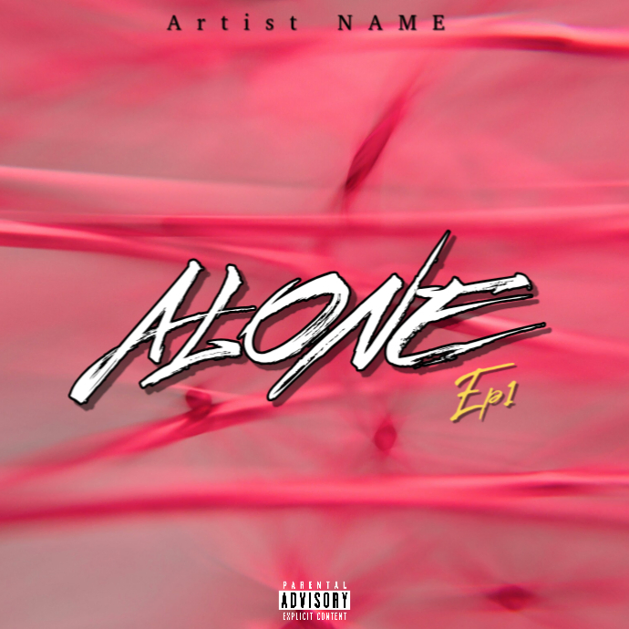 Alone texture mixtape cover Template | PosterMyWall