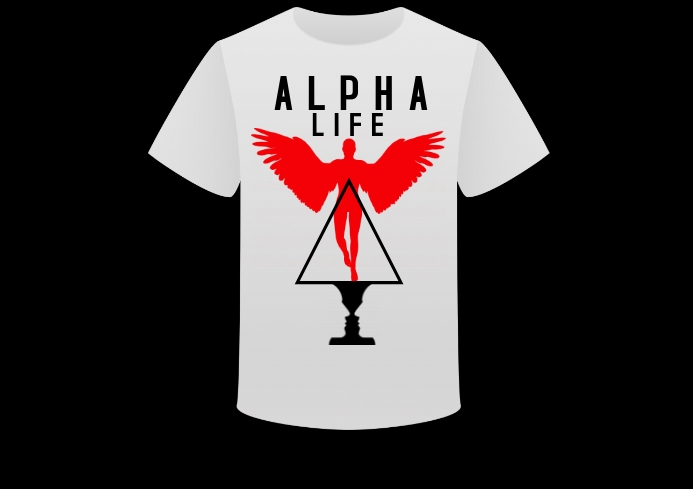 Alpha Life Angel Tshirt Template | PosterMyWall