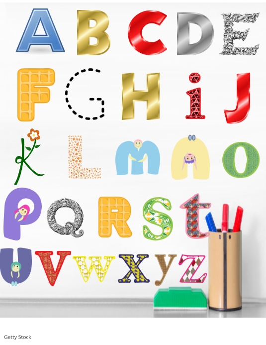 Copy of alphabet | PosterMyWall