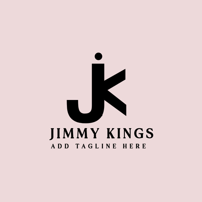 Copy of Alphabet JK brand logo black maximalist Insta | PosterMyWall