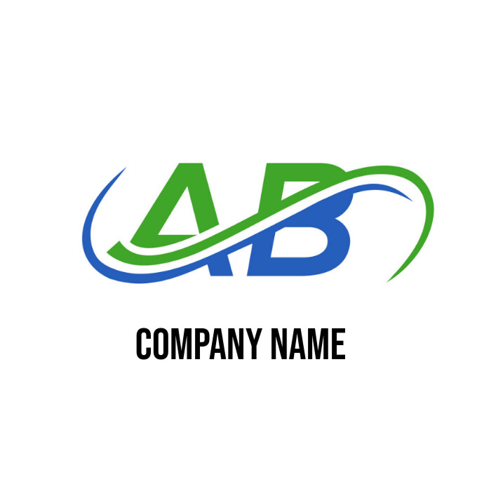 Alphabet-letter-ab-monogram-business- Logo Template | PosterMyWall