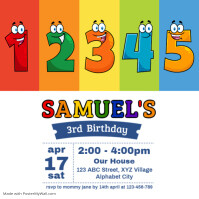 Alphablocks Birthday Invitation (10) Template | PosterMyWall