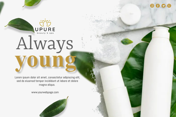 Always Young Spa Template | PosterMyWall