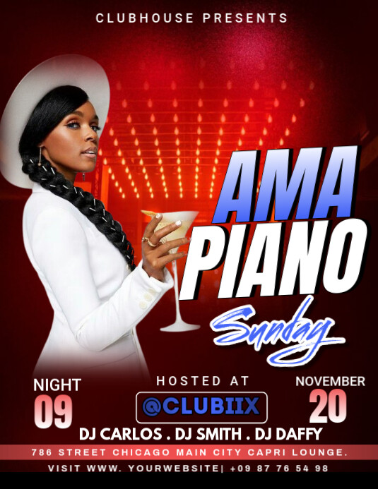 Copy of amapiano party posters | PosterMyWall