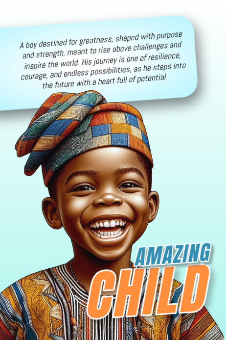 Copy of Amazing child | PosterMyWall