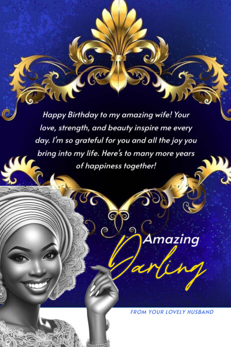 Plantilla de Amazing darling | PosterMyWall