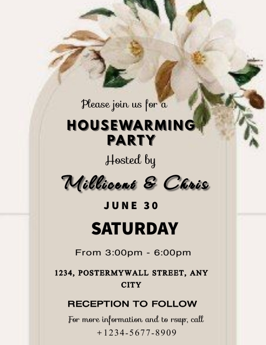 Amazing Housewarming Party Invitations Temp Template | PosterMyWall