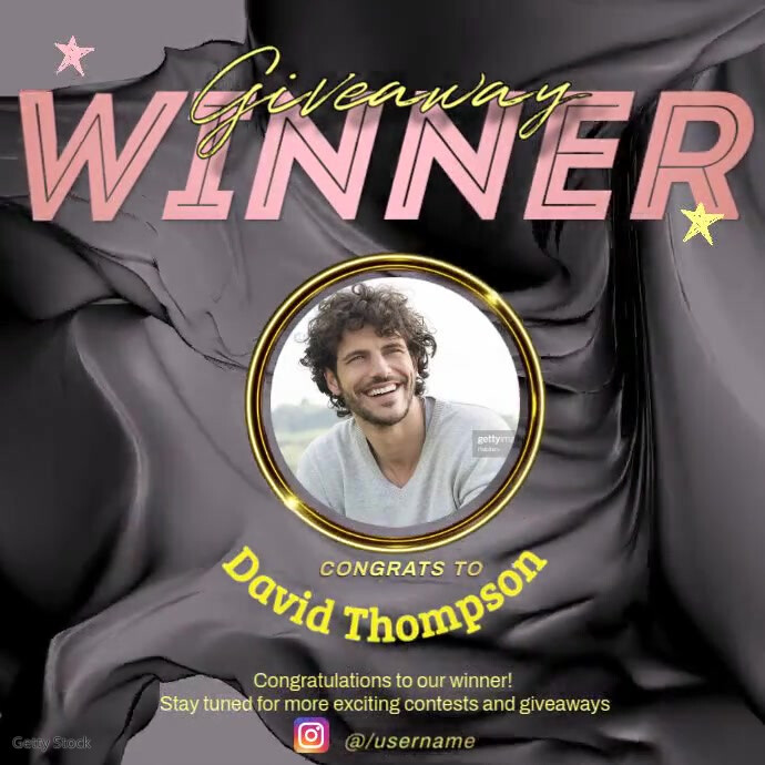 Copy of Amazing Joyful Winner Instagram Post | PosterMyWall