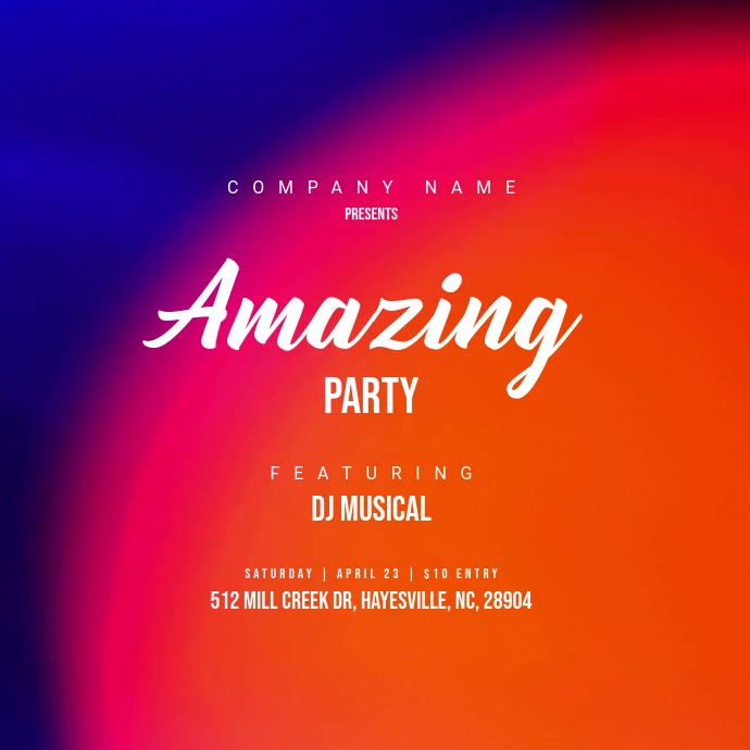 Amazing Party Template | PosterMyWall