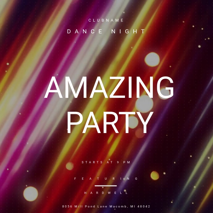 Amazing Party Template | PosterMyWall