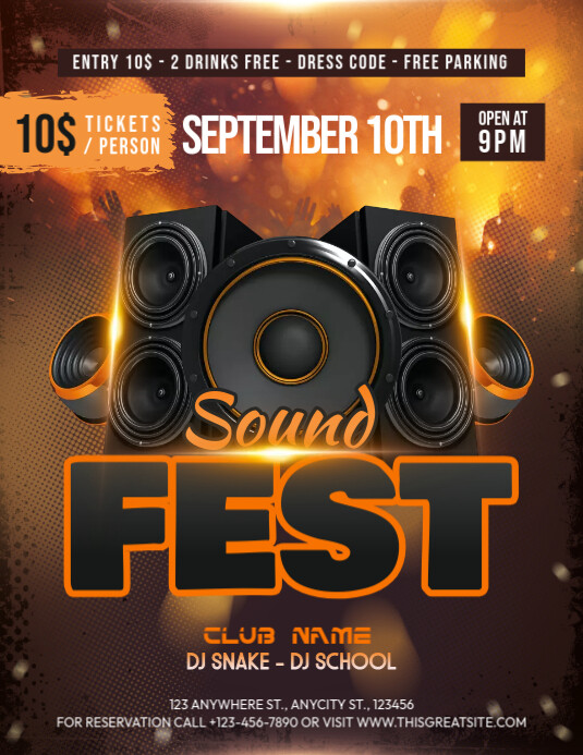 Copy of Amazing Sound Festival | PosterMyWall